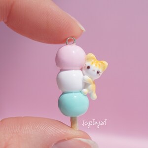 Cute Dango Charm Cat Dog Handmade Polymer Clay Charms - Etsy