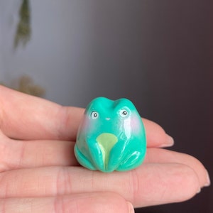 Frog Desk Friend ~ Figurine ~ Original Design ~handmade ~ Polymer Clay ...