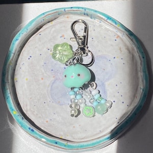 Jellyfish Key Chain Handmade Polymer Clay Charms - Etsy