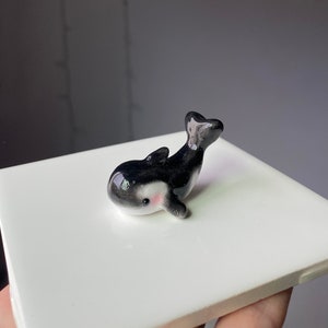 Orca Whale Desk Friend Handmade Polymer Clay Figurines - Etsy