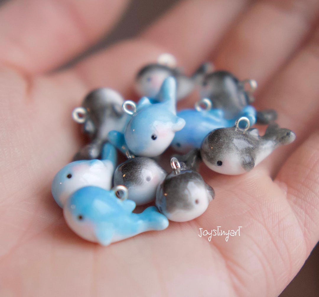 Orca Necklace ~ Blue Whale ~ Handmade ~ Polymer Clay ~ Jewelry ~ - Etsy