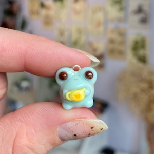 Cute Frog Charms Handmade Polymer Clay Charms - Etsy