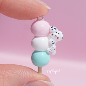 Cute Dango Charm Cat Dog Handmade Polymer Clay Charms - Etsy
