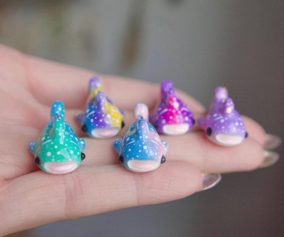 Whale Shark Charm Color Combinations Handmade Polymer Clay Charms - Etsy