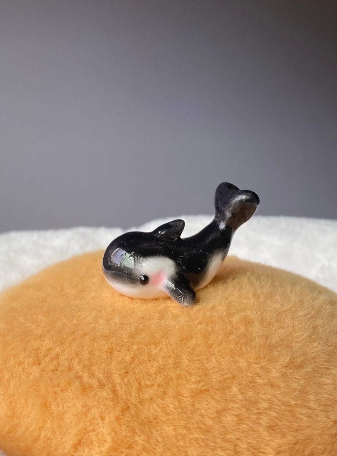 Orca Whale Desk Friend Handmade Polymer Clay Figurines - Etsy