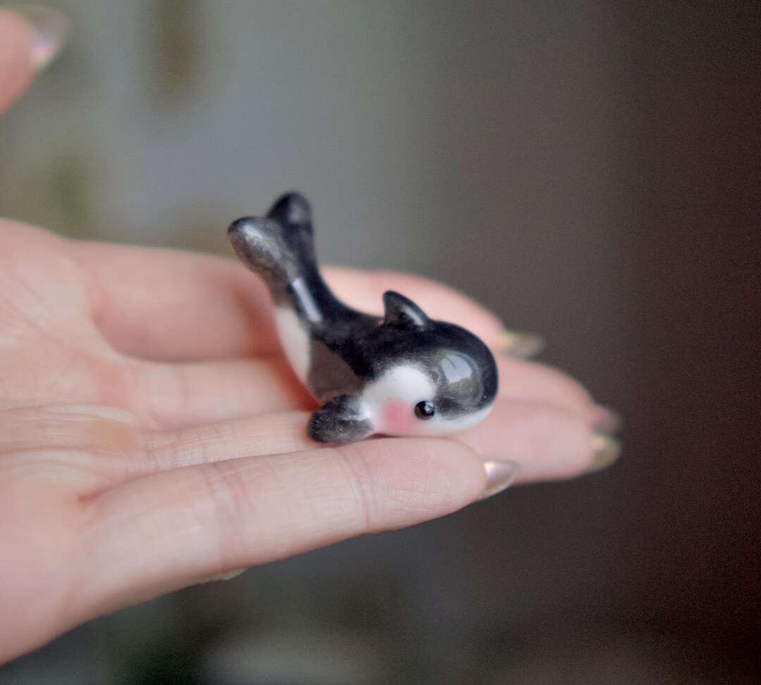 Orca Whale Desk Friend Pen Holder Handmade Polymer Clay Figurines - Etsy