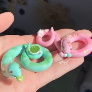 Snake Desk Friends MADE TO ORDER Handmade Polymer Clay Figurines Desk ...
