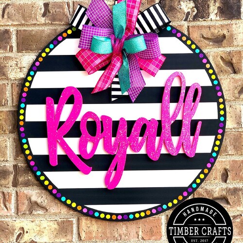 TEMPLATE Door Hanger: Teacher Interchangeable - Etsy