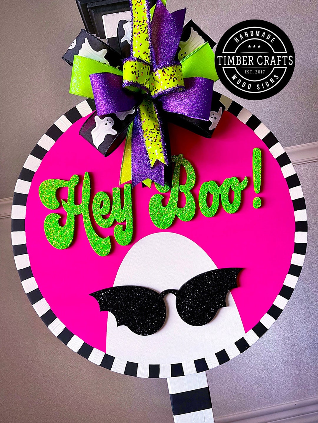 Hey Boo Door Hanger, Timber Crafts, Timber Crafts Gal, Halloween ...