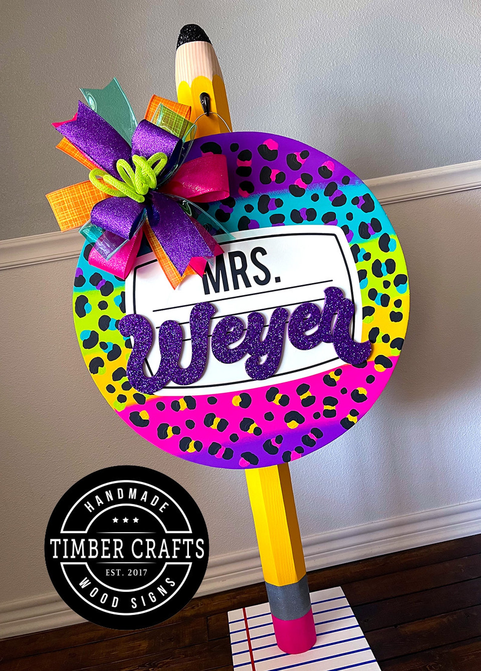 Teacher Door Hanger, Timber Crafts, Timber Crafts Gal, Timber Craft ...