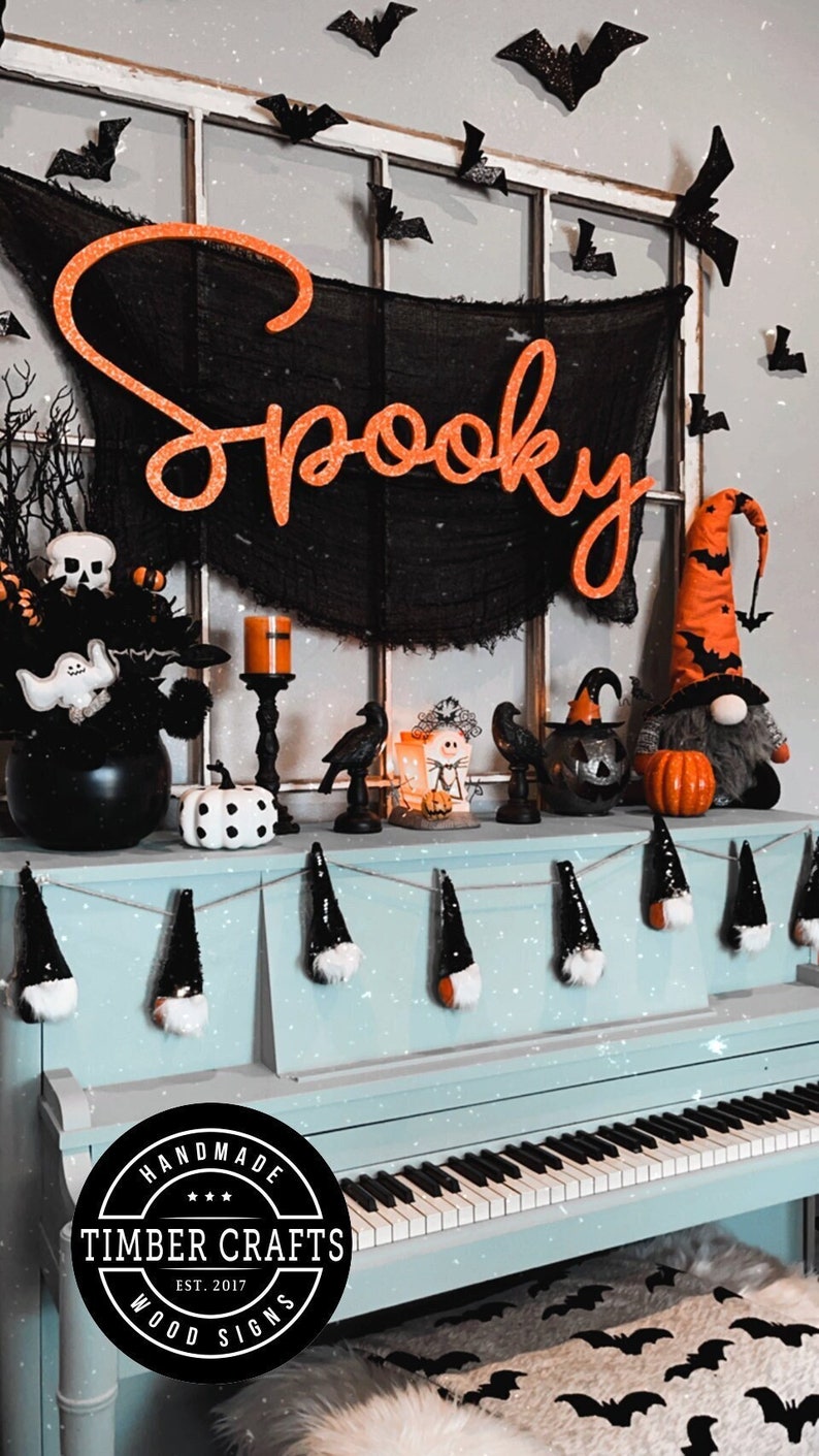 Spooky Sign, Halloween Sign, Halloween Decor - Etsy