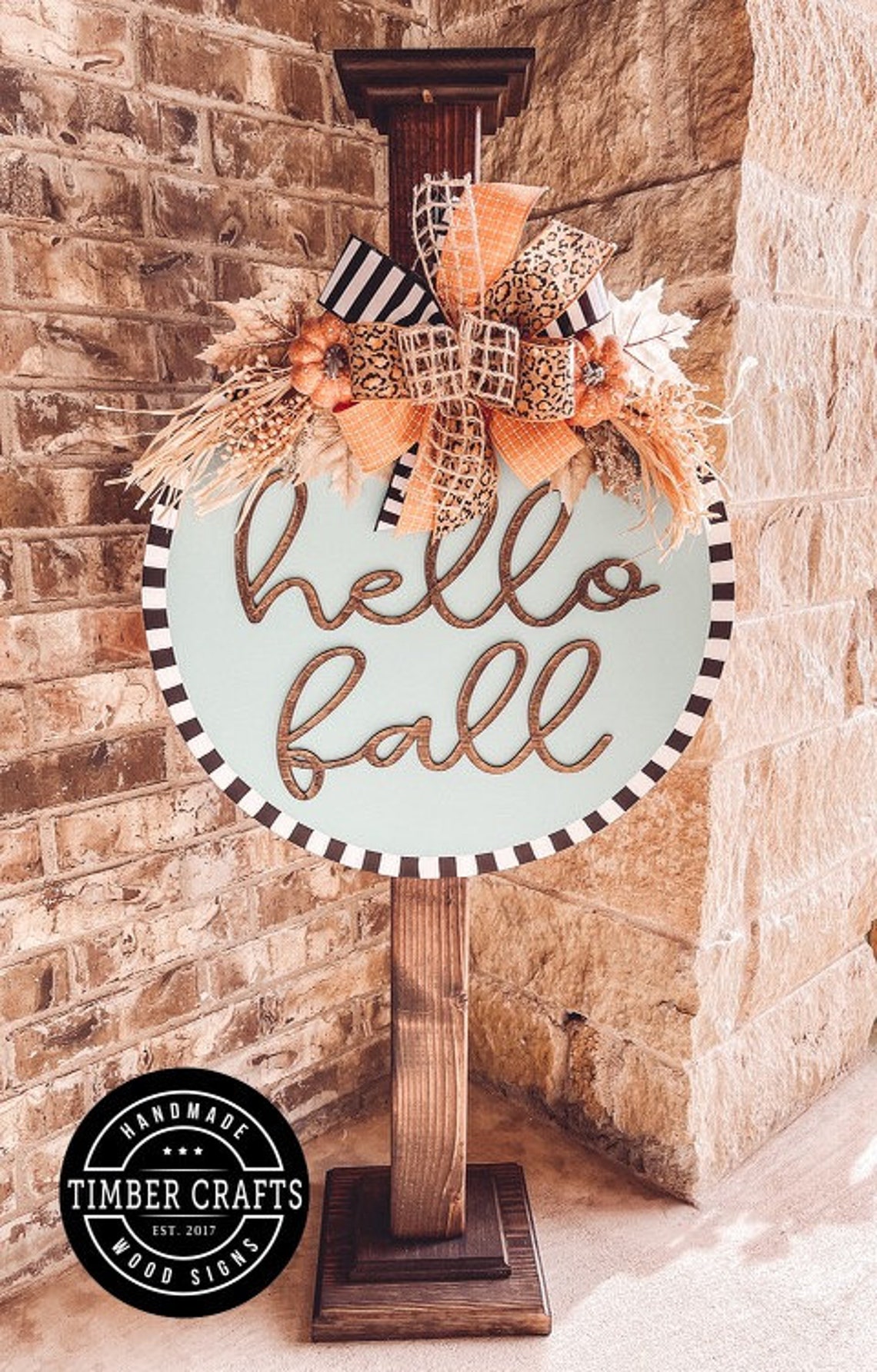 Hello Fall Door Hanger Fall Door Hanger Fall Sign Fall - Etsy