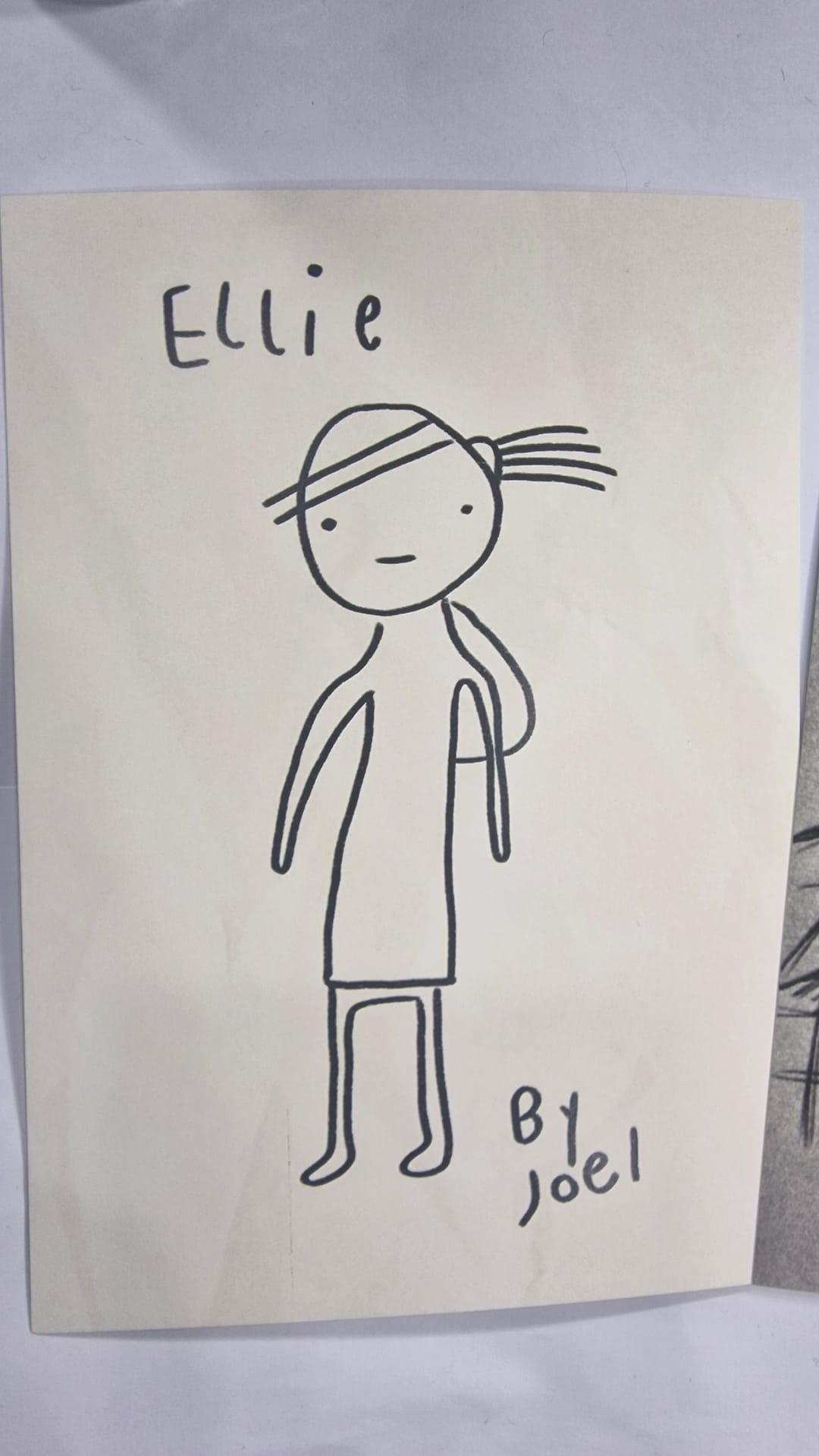 Joel Drawing to Ellie the Last of Us - Etsy