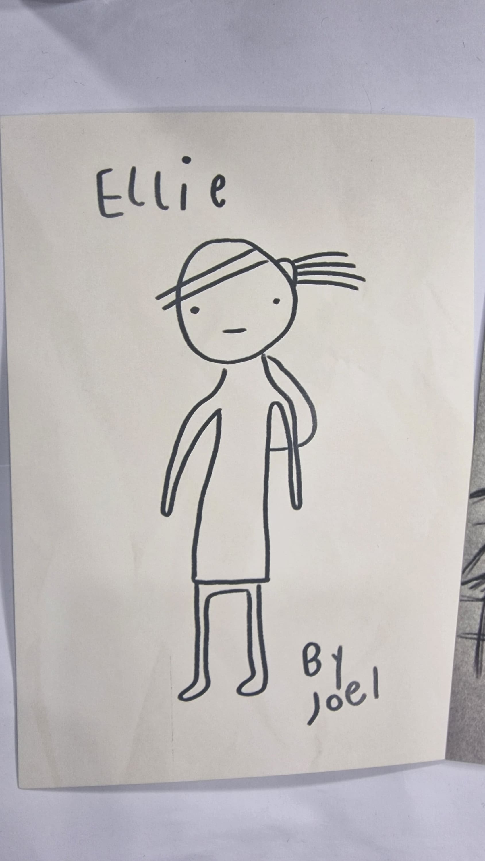 Joel Drawing to Ellie the Last of Us - Etsy