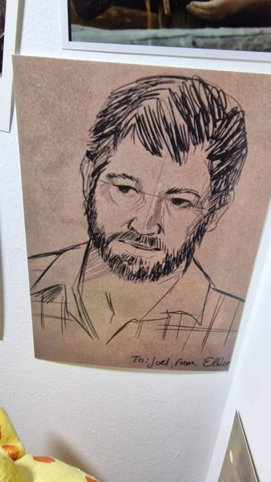 Ellie Drawing to Joel the Last of Us - Etsy