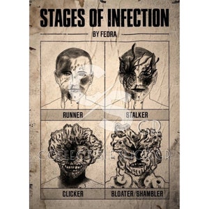 Stages of Infection by Fedra | the Last of Us Game and Series - Etsy