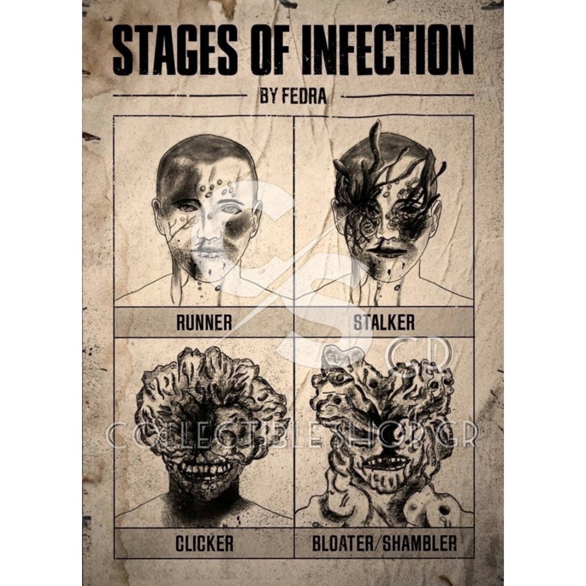 Stages of Infection by Fedra the Last of Us Game and Series - Etsy Norway