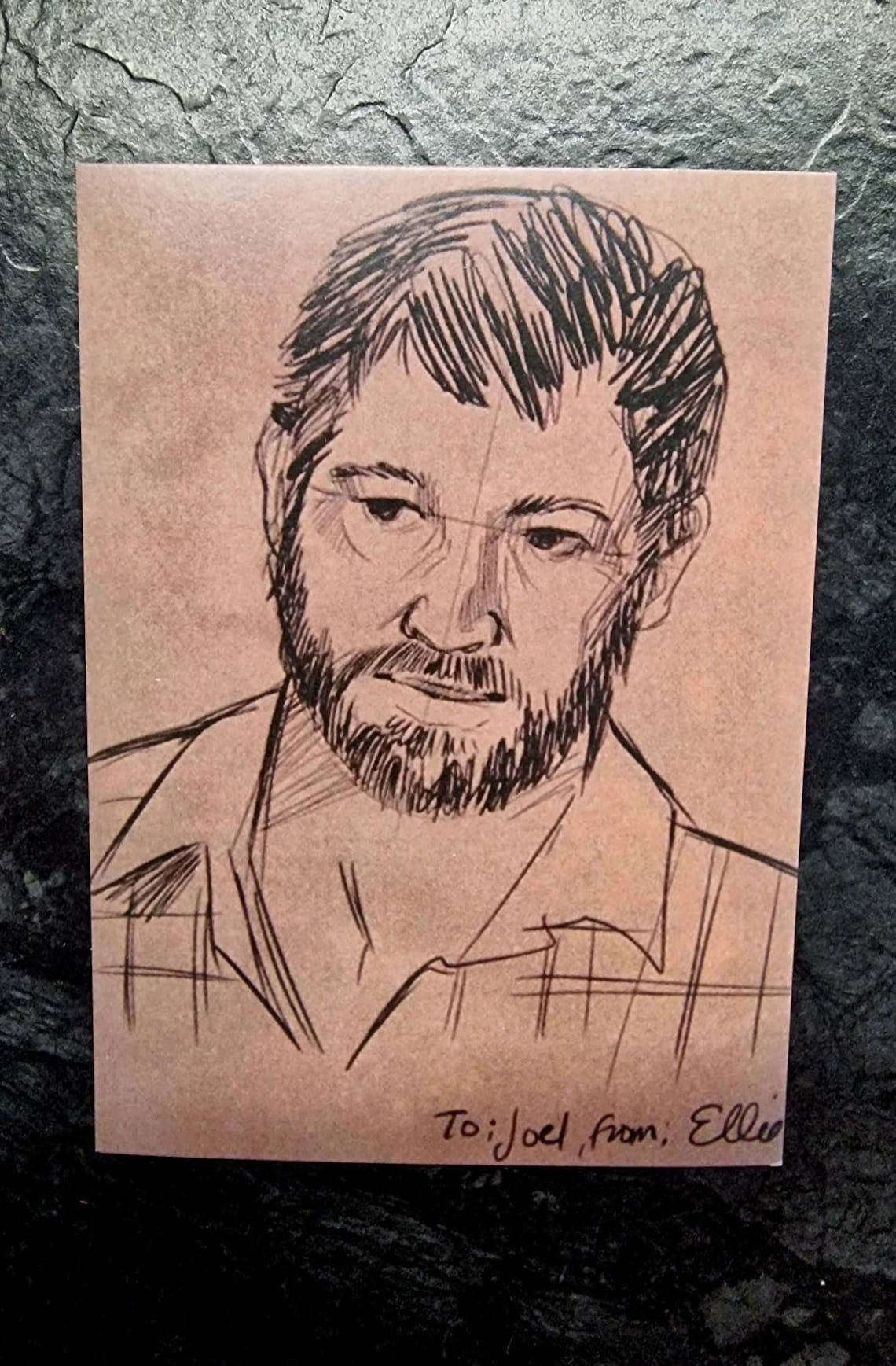 Ellie Drawing to Joel the Last of Us - Etsy