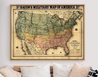 Bacons Map Print - Etsy