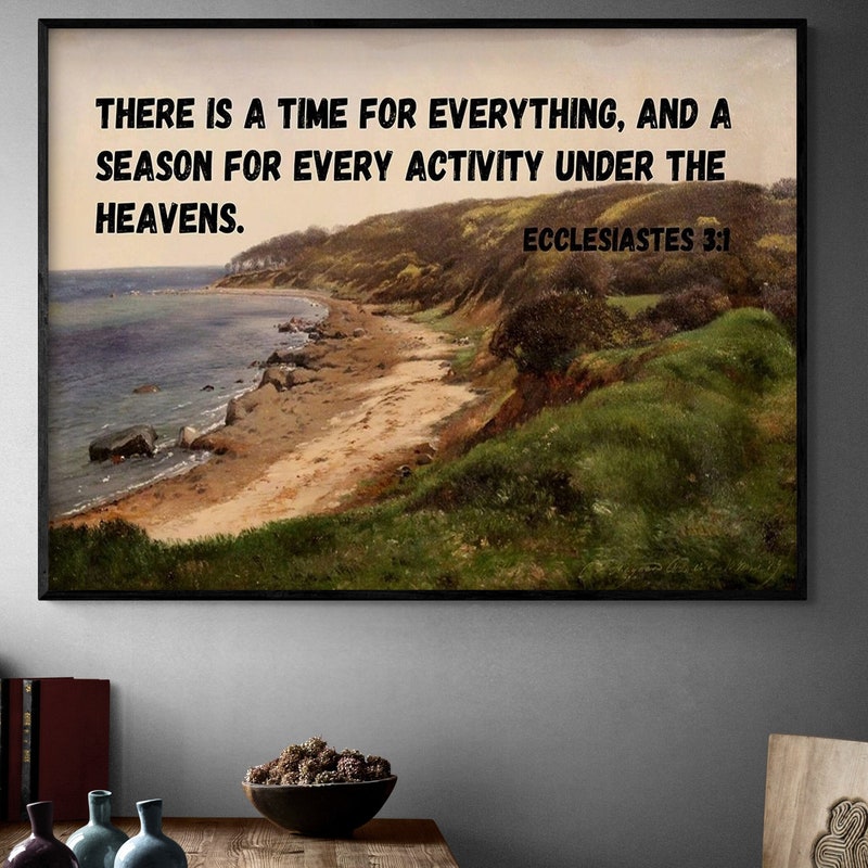 Coastal Biblical Poster - Etsy