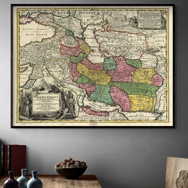 Persia Map - Etsy