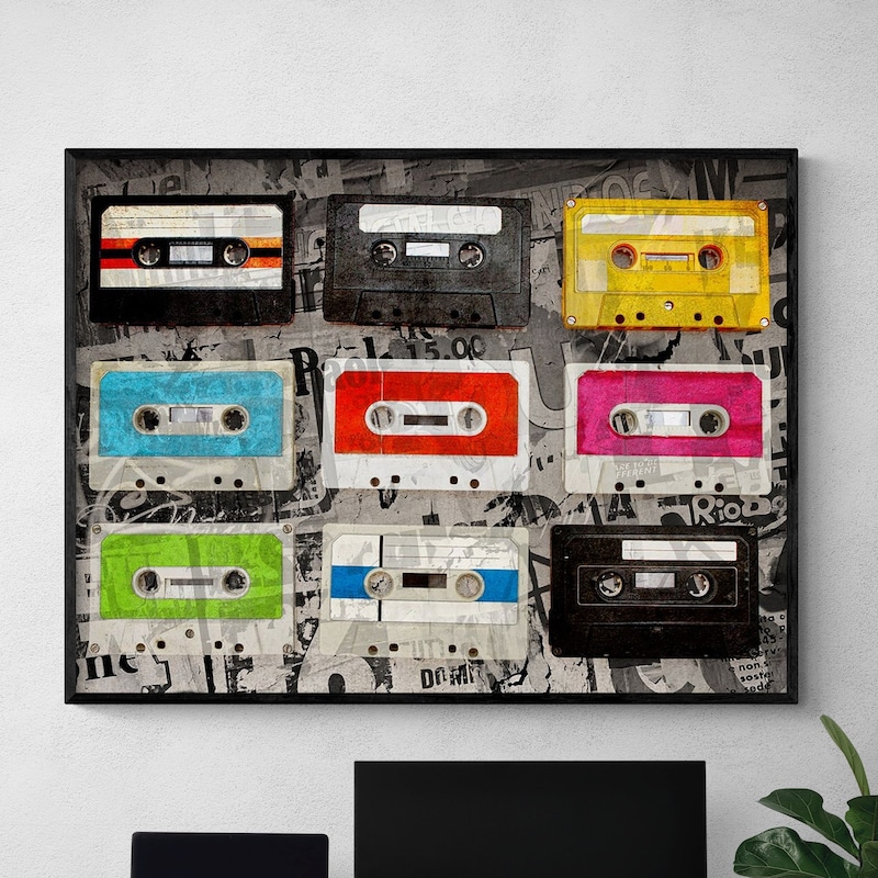 Cassette Tape Wall Art - Etsy