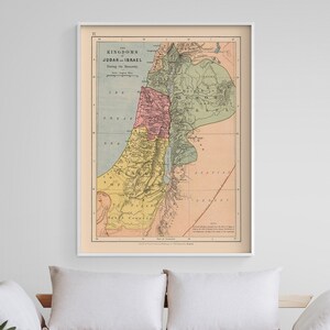 Exodus Middle East Lebanon Israel Jordan, Map of Lebanon Poster, Middle ...