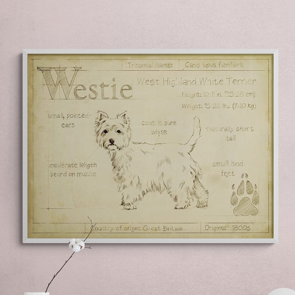 Westie Art - Etsy