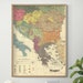 Old Balkans Map 1827 Vintage Balkan Peninsula Region Atlas Poster - Etsy