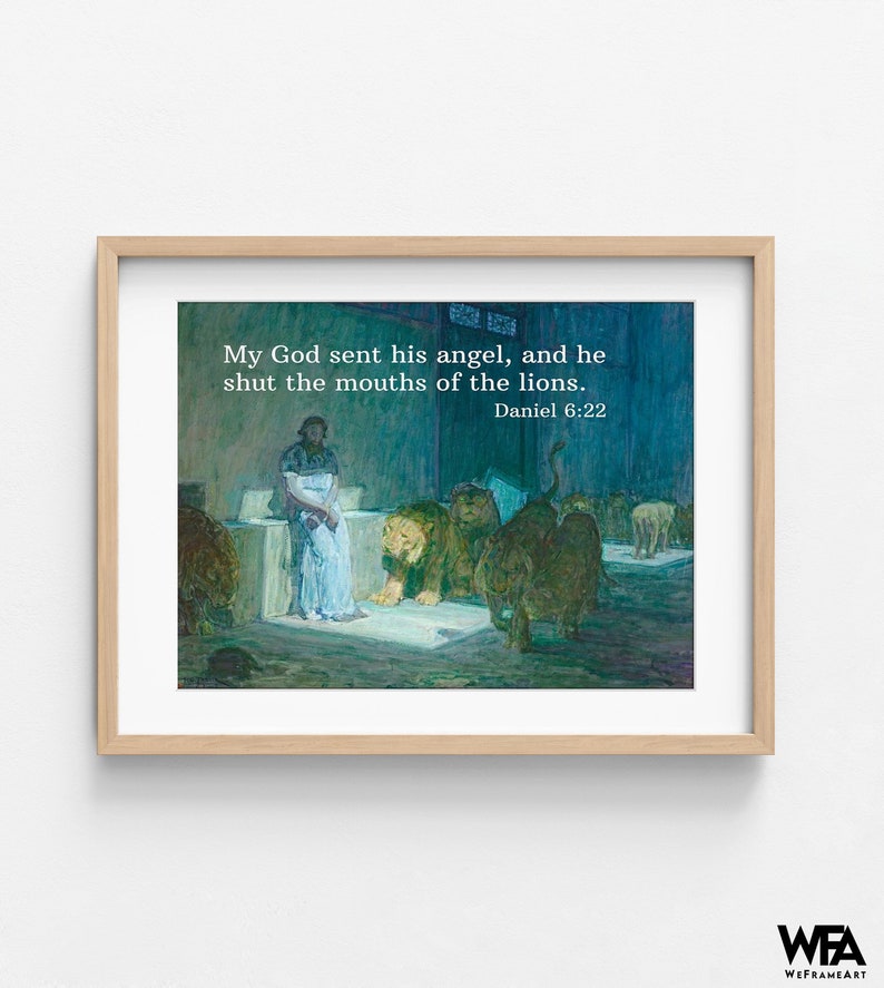 Daniel in the Lions Den by Henry Ossawa Tanner Large Daniel - Etsy
