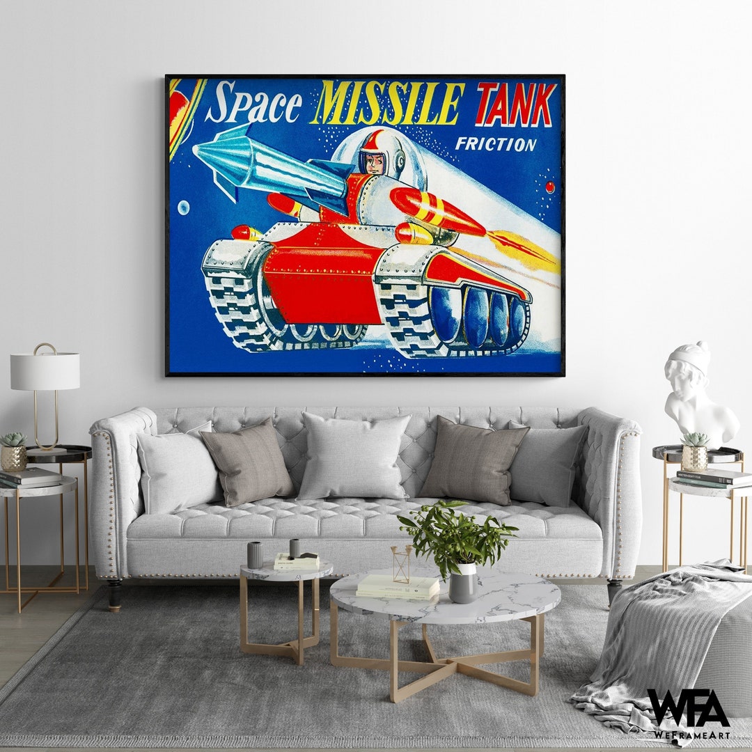 Antique Toy Store Poster Wall Art, Vintage Sci-fi Toy Poster Decor ...