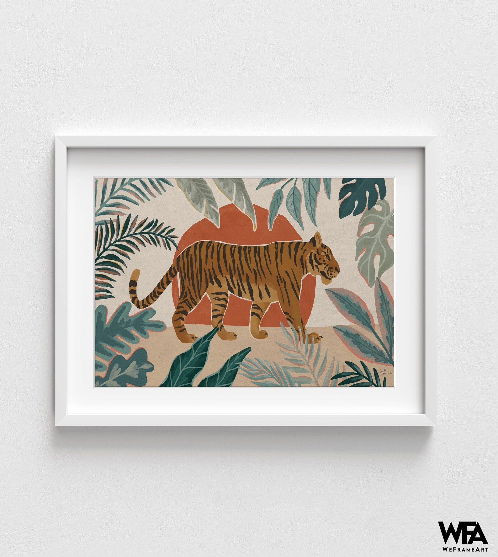 Framed Tiger Print Jungle Wall Art Print Nature Wall Decor - Etsy