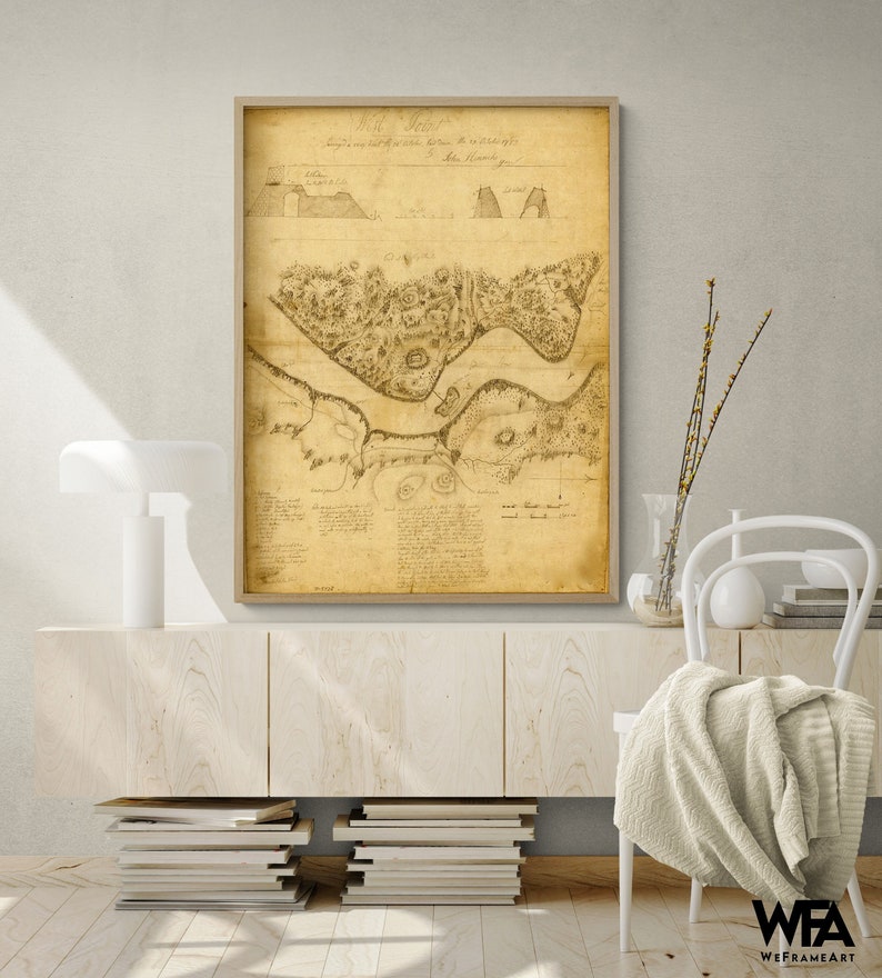 West Point Map US Military Academy Decor Army Wall Art - Etsy