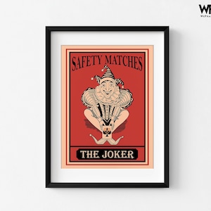 Joker Safety Matches by Mark Rogan, Joker Vintage Brand Poster, Man ...