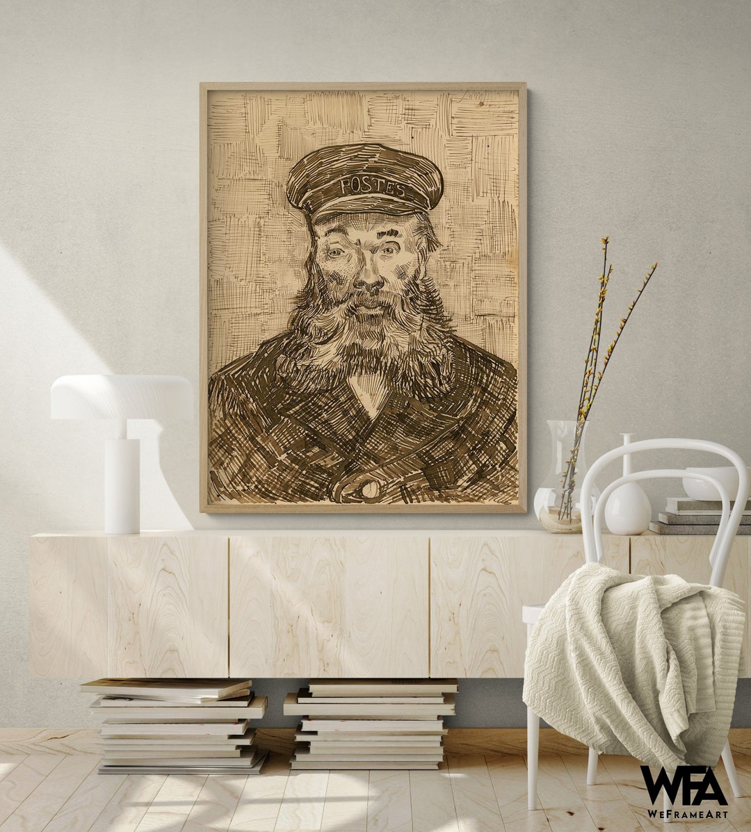 Portrait of Joseph-roulin by Vincent Van Gogh, Van Gogh Sketch Print ...