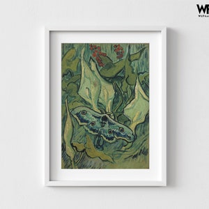 Van Gogh Giant Peacock Moth Painting,framed Great Peacock Moth Print ...