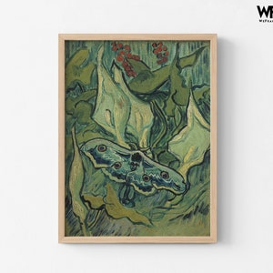 Van Gogh Giant Peacock Moth Painting,framed Great Peacock Moth Print ...