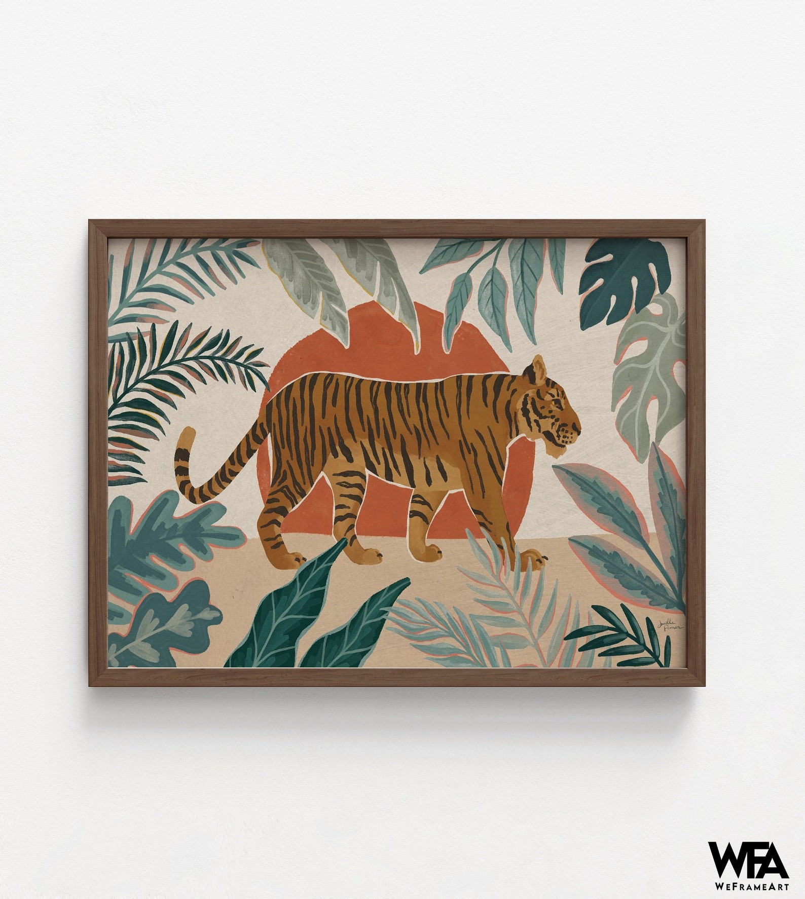 Framed Tiger Print Jungle Wall Art Print Nature Wall Decor - Etsy