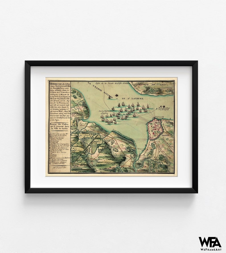 Siege of Quebec City 1670 Canadian History Class Decor - Etsy