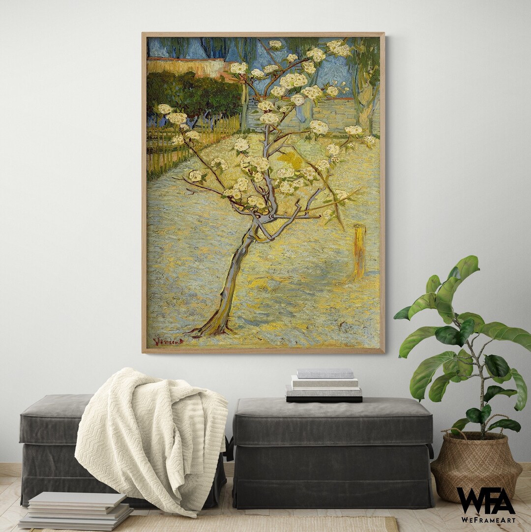 Small Pear Tree in Blossom by Vincent Van Gogh, Pear Tree Oil Painting ...