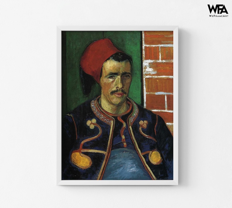 The Zouave by Vincent Van Gogh Van Gogh Portrait Classic - Etsy