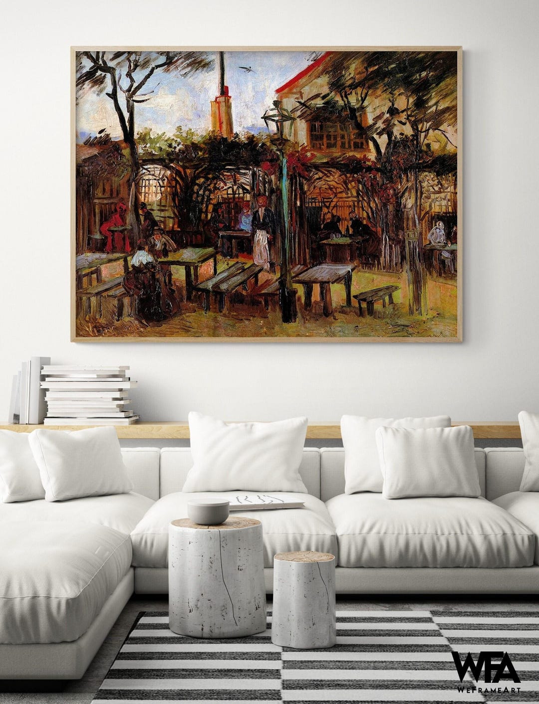 Van Gogh French Cafe Terrace Art Print, Scenery Oil Painting - Etsy