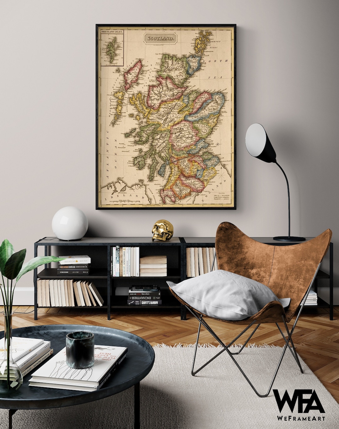 Scotland 1817, Antique Scotland Map, Historic European Maps, Old ...