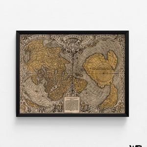 Earth 1531 World Map by Vintage Maps, Antique Earth Poster Print ...