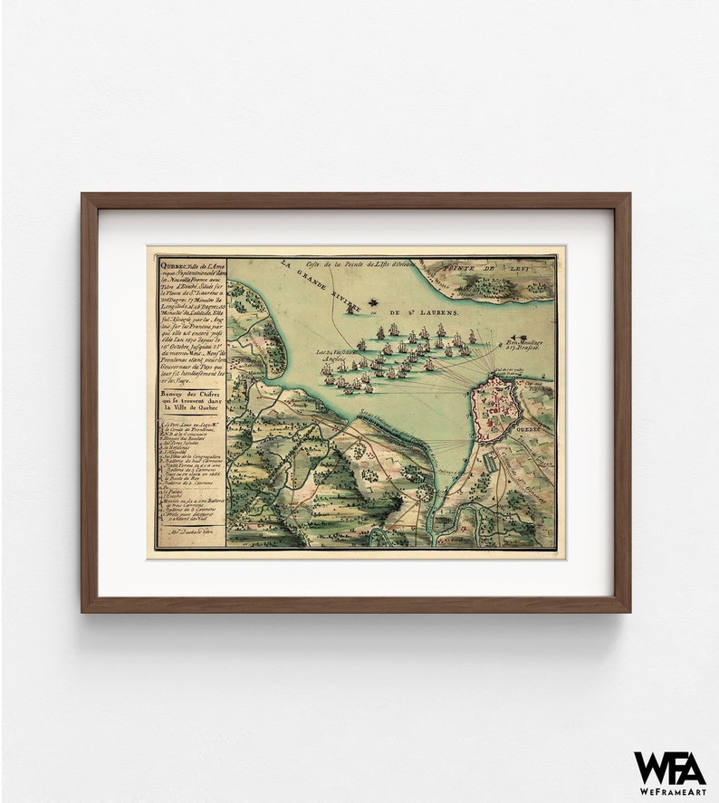 Siege of Quebec City 1670 Canadian History Class Decor - Etsy