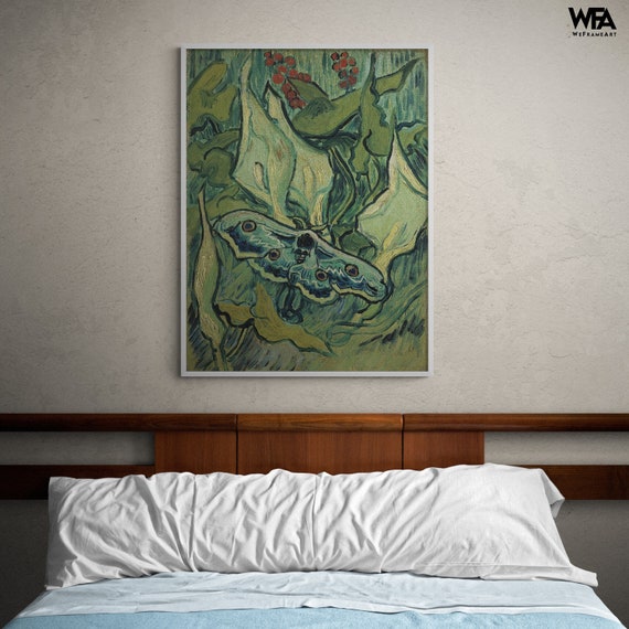 Van Gogh Giant Peacock Moth Paintingframed Great Peacock Moth - Etsy