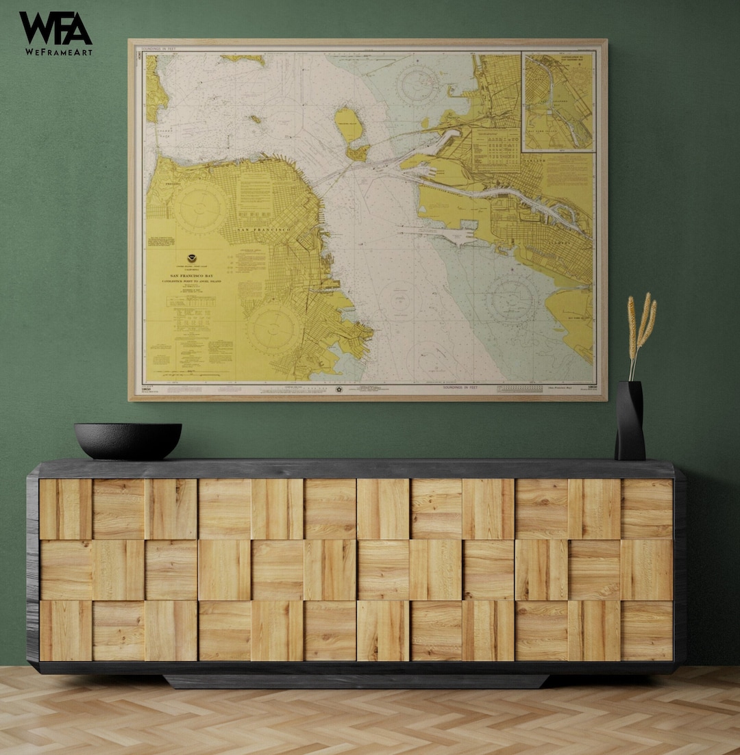 Nautical Chart - San Francisco Bay Ca. 1975by NOAA Historical Map and ...