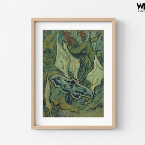 Van Gogh Giant Peacock Moth Painting,framed Great Peacock Moth Print ...