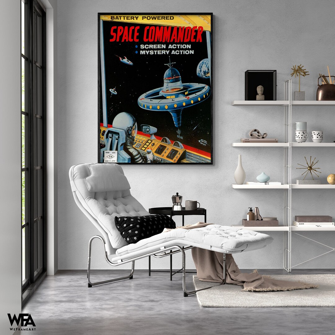 Retro Space Kids Bedroom Remodel Idea, Old School Space Artwork ...