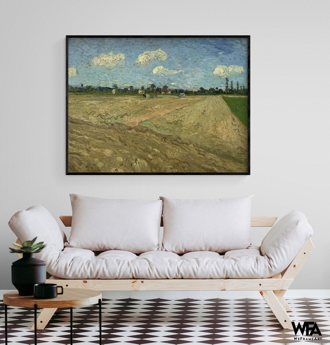 Ploughed Fields by Vincent Van Gogh, the Furrows Print, Van Gogh Oil ...